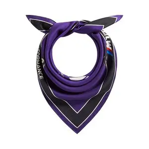 Kith For Bmw Silk Bandana 'techno Violet