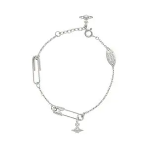 VIVIENNE WESTWOOD Safety Pin Charm Bracelet