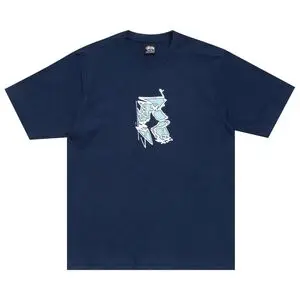 StÜssy Smooth Sk8 Tee 'navy - Blue