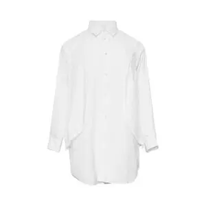 Comme Des Garçons Ruched Panel Longline Blouse
