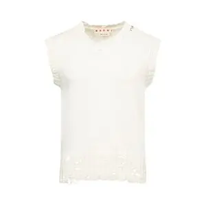 Marni V Neck Sweater - White