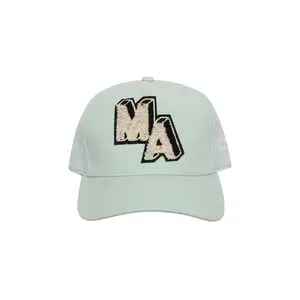 Amiri Chenille Ma Patch Canvas Baseball Cap - Green
