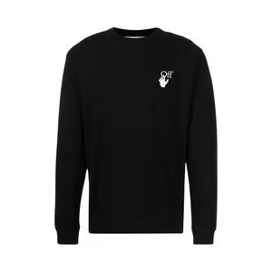 Off-White Cut Here Arrow Long-sleeve Skate Tee /white