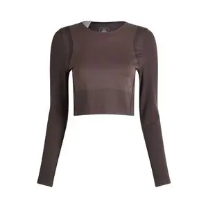 On Studio Knit Long-sleeve Cropped Top