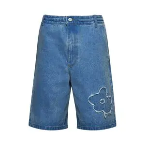Marni Patch Denim Shorts 'cobalt - Blue