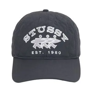 StÜssy Quilted Surfwalk Snapback Cap - Black