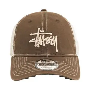 StÜssy 9twenty Washed Basic Trucker Cap - Brown