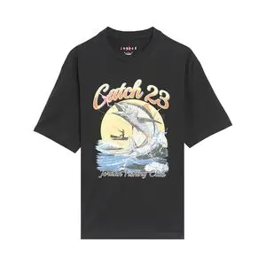 JORDAN Fish Graphic Short-sleeve Tee /white