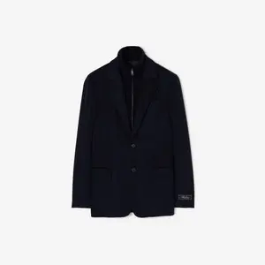 Burberry Detachable Bib Tailored Jacket In Cashmere