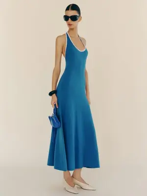 REFORMATION Mia Cashmere Halter Dress