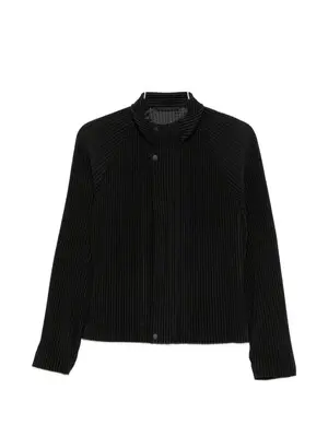 Issey Miyake Pleated Cardigan - Black