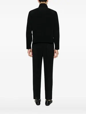 Issey Miyake Pleated Cardigan - Black