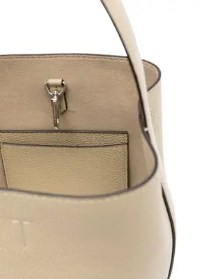 TOTEME Belted Petite Leather Tote - Beige