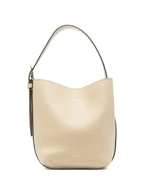 TOTEME TOTEME Belted Petite Leather Tote Beige