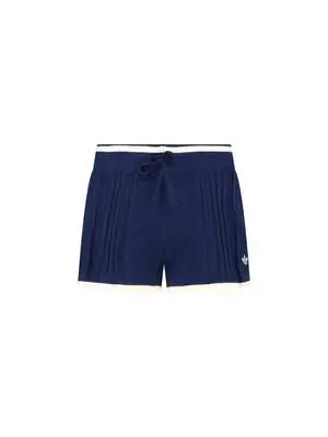 Adidas Ribbed Knit Shorts - Blue