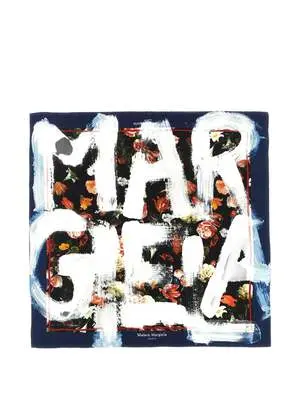 MAISON MARGIELA 100% Silk Scarf With Ornamental Pattern - Multicolor