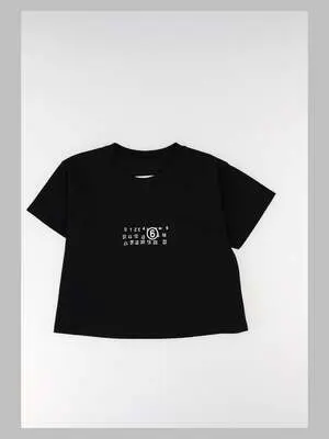 MAISON MARGIELA Logo Cotton T-shirt For - Black