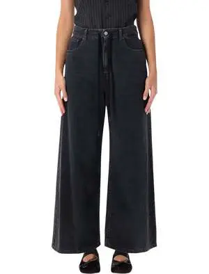 MAISON MARGIELA Wide-leg High-rise Jeans - Nero