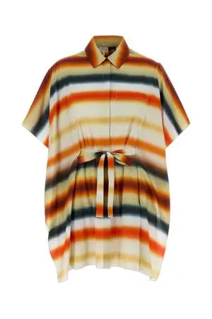 Loewe Printed Poplin Caftan Dress