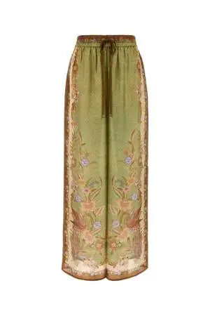 Zimmermann Silk Indra Wide-leg Pants - Printed