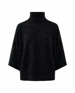 Fabiana Filippi Oversized Turtleneck Sweater - Nero