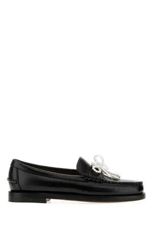SEBAGO Dan Pearls Leather Loafers - Black