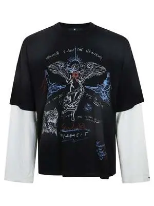 REPRESENT Heavier Than The Heavens Long-sleeve T-shirt For - Nero