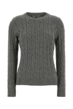 Gimaguas Braid Knit Wool Blend Sweater For - Grey