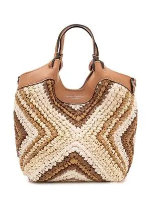 GIANNI CHIARINI Geometric Woven Mini Handbag