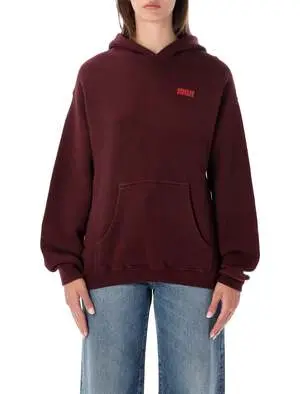 American Vintage Oversized Hoodie Sweatshirt - Bordeaux