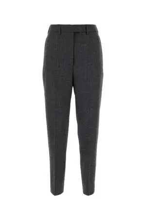 Prada Virgin Wool Lined Pant - Grey