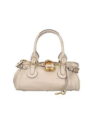 Chloé Leather Top-handle Satchel Bag - Cream