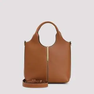 TOD'S Calf Leather Mini Shoulder Bag - Brown