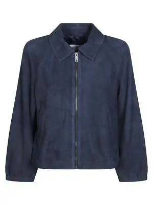Max Mara Suede Bomber Jacket