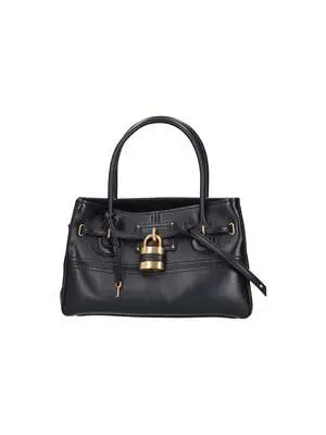 Chloé Mini Top Handle Satchel Bag - Black