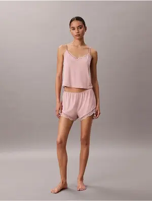 Calvin Klein Ultra Soft Modal Rib Lace Shortie