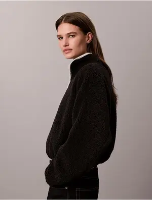 Calvin Klein Sherpa 1/4 Zip Sweatshirt