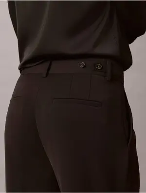 Calvin Klein Twill Wide Leg Pants