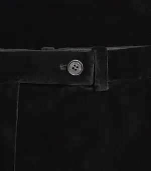 Khaite Velvet Hunter Straight Trousers