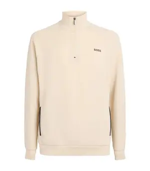 BOSS Sense Quarter-zip Sweatshirt - White