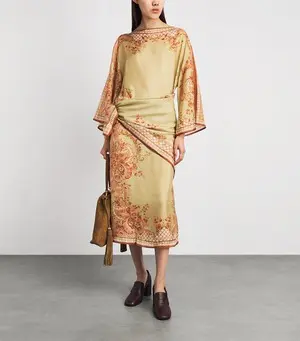Zimmermann Silk Aster Tunic Midi Dress