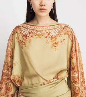 Zimmermann Silk Aster Tunic Midi Dress