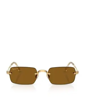 Ray-ban By A$ap Rocky Rectangle Sunglasses - Gold