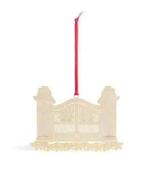 THE LONDON CHRISTMAS COMPANY Buckingham Palace Gates Tree Decoration - Gold