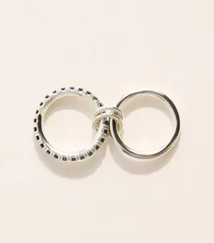 SPINELLI KILCOLLIN Sterling And Sapphire Enzo Ring