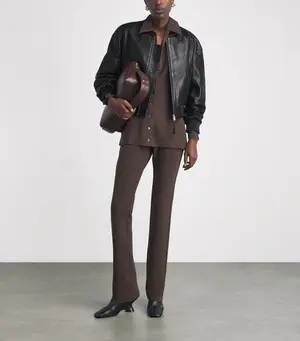 ARMA Hannah Leather Bomber Jacket