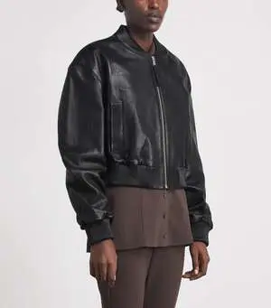 ARMA Hannah Leather Bomber Jacket