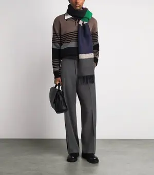 Paul Smith Bouclé Stripe Scarf