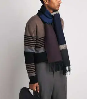 Paul Smith Bouclé Stripe Scarf