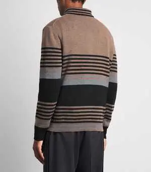 Paul Smith Cashmere Stripe Polo Sweater